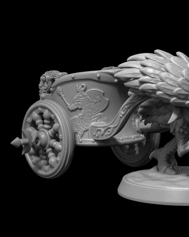 War Chariot STLFLIX Dnd Fantasy RPG 3D Printed Role Playing Games ...