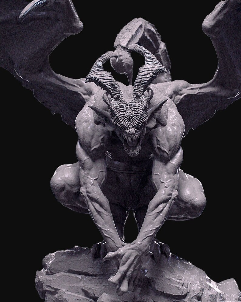 Winged Demon STLFLIX Dnd Fantasy RPG 3D Printed Role Playing Games ...