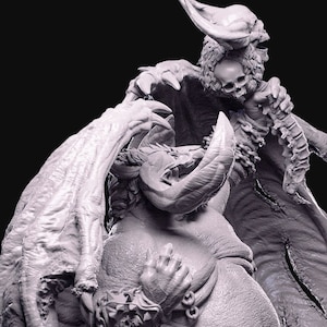 Orcus, the Lord of Bones - STLFLIX - Dnd - Fantasy RPG Miniature - 3D ...
