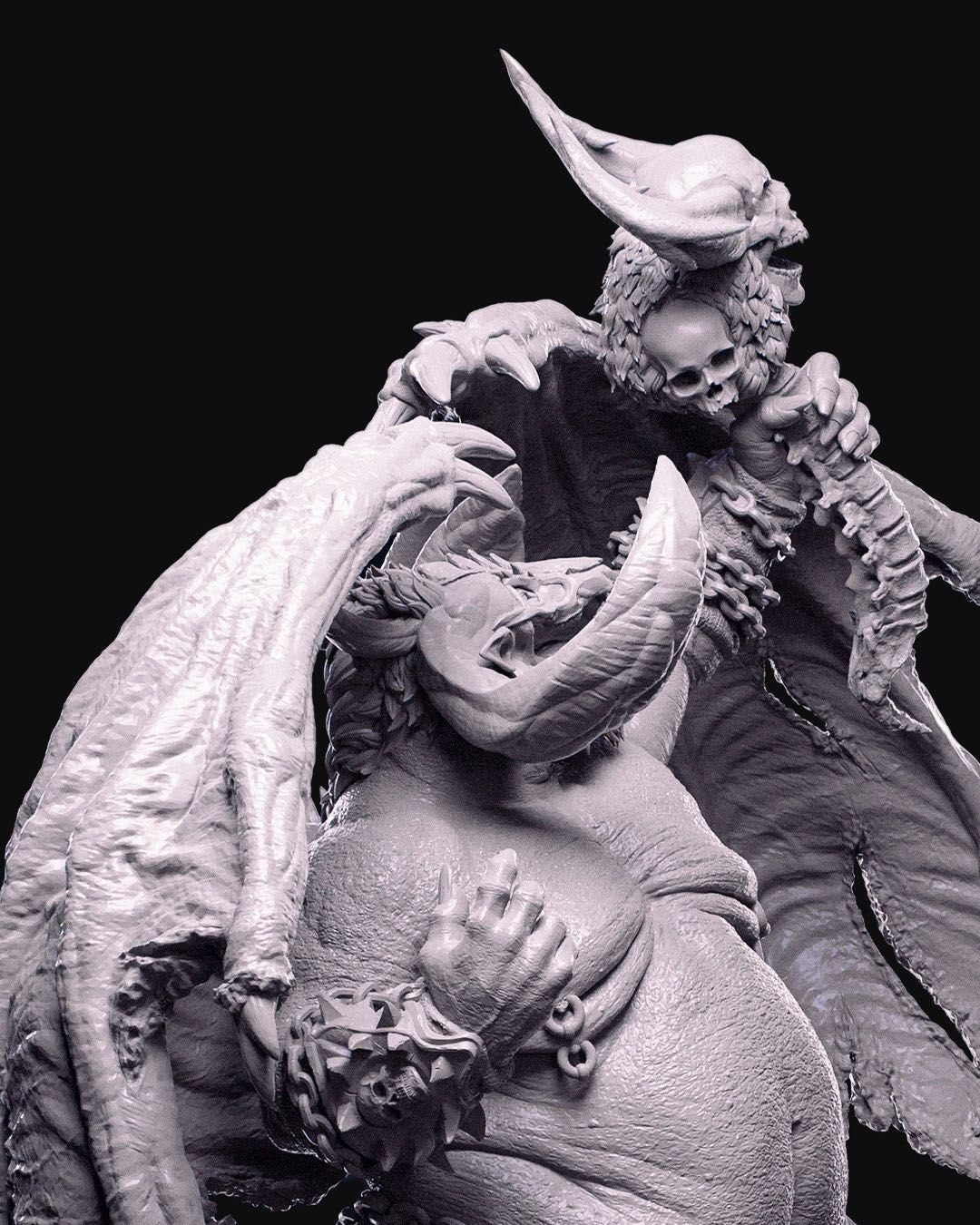 Orcus, the Lord of Bones - STLFLIX - Dnd - Fantasy RPG Miniature - 3D ...