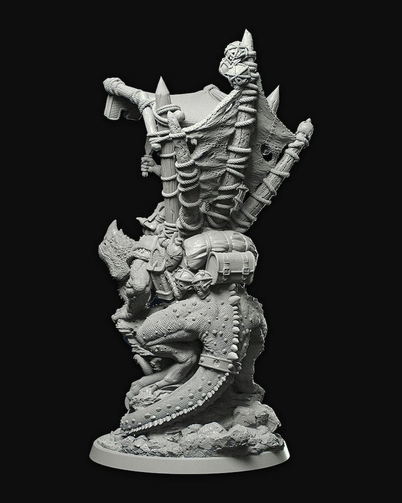 Goblin Rider - STLFLIX - Dnd - Fantasy RPG Miniature - 3D Printed ...