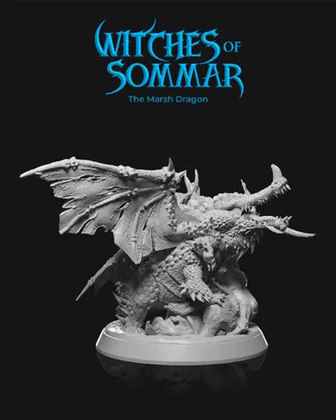 The Marsh Dragon - STLFLIX - Dnd - Fantasy RPG Miniature - 3D Printed ...