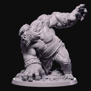 Demon Brute - STLFLIX - Dnd - Fantasy RPG Miniature - 3D Printed - Role ...