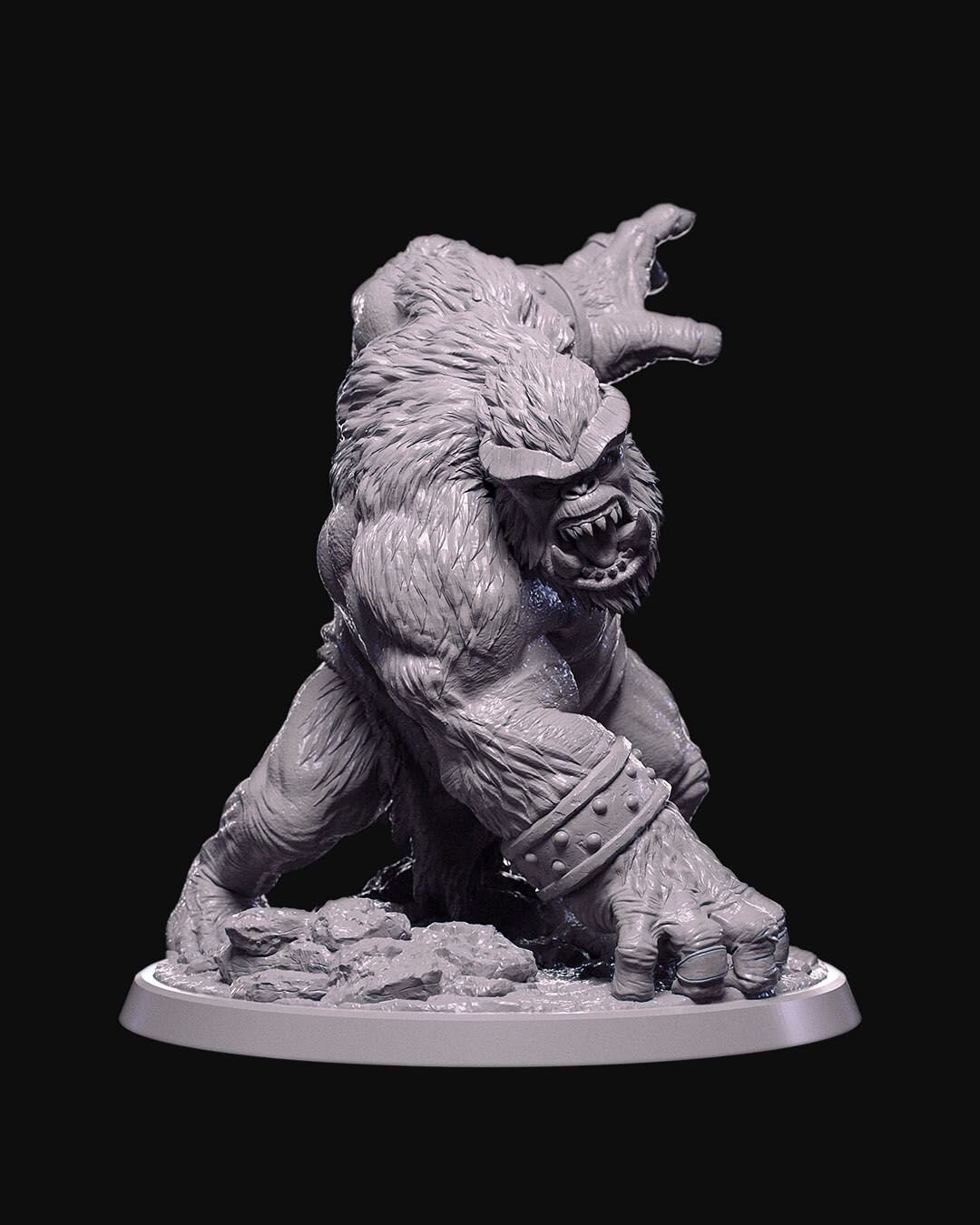 Demon Brute - STLFLIX - Dnd - Fantasy RPG Miniature - 3D Printed - Role ...