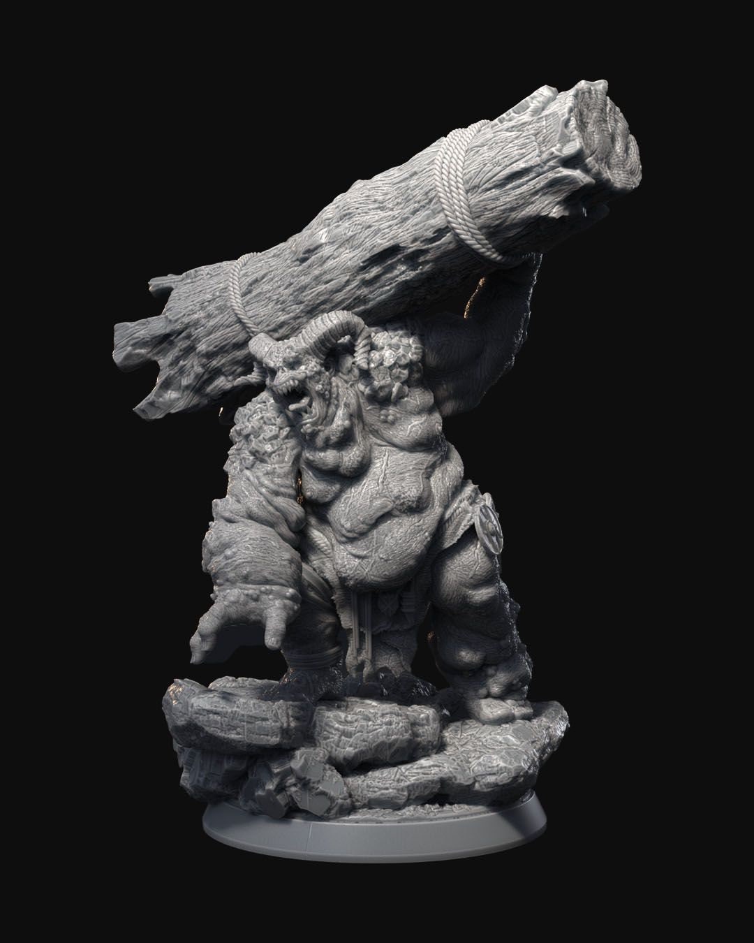Orthos, the Troll - STLFLIX - Dnd - Fantasy RPG Miniature - 3D Printed ...