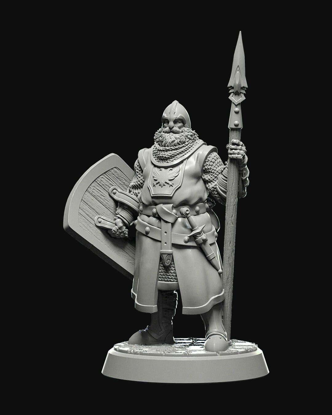 Town Guard 01 STLFLIX Dnd Fantasy RPG 3D Printed Role Playing Games ...