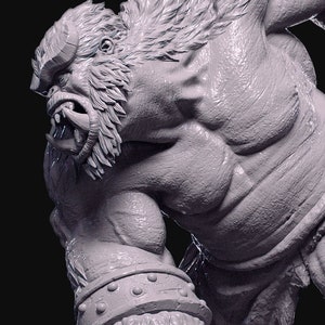 Demon Brute - STLFLIX - Dnd - Fantasy RPG Miniature - 3D Printed - Role ...