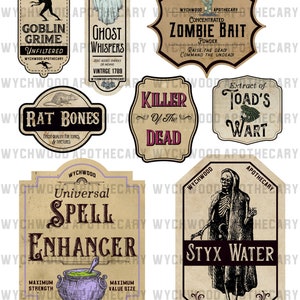 Printable Halloween Potion Labels - Etsy