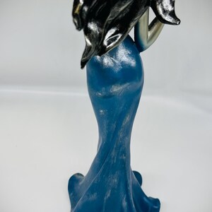 Lady Figurine in Blue/ Blue Accent Statue/ Resin Accent Home Decor ...