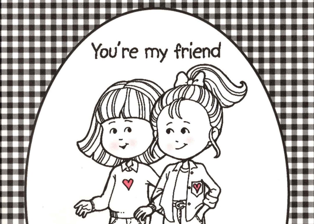 Friendship Card / You're My Friend / Heart Felt Inscription / Best ...