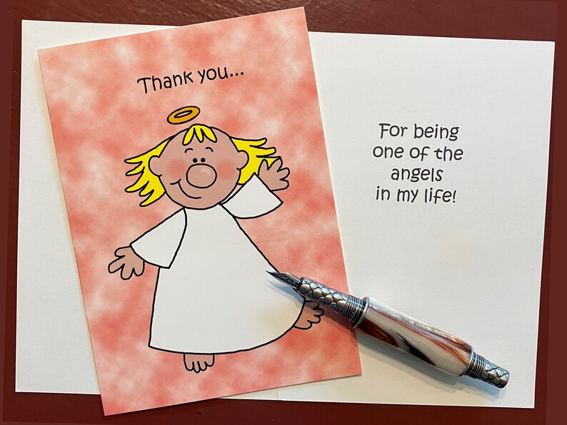 Inside: for Being One of the Angels in My Life! / Thank You Card ...
