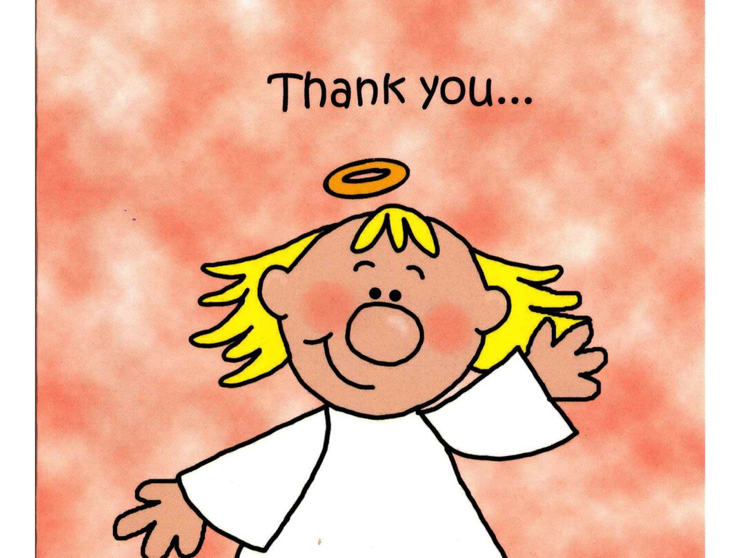 Inside: for Being One of the Angels in My Life! / Thank You Card ...