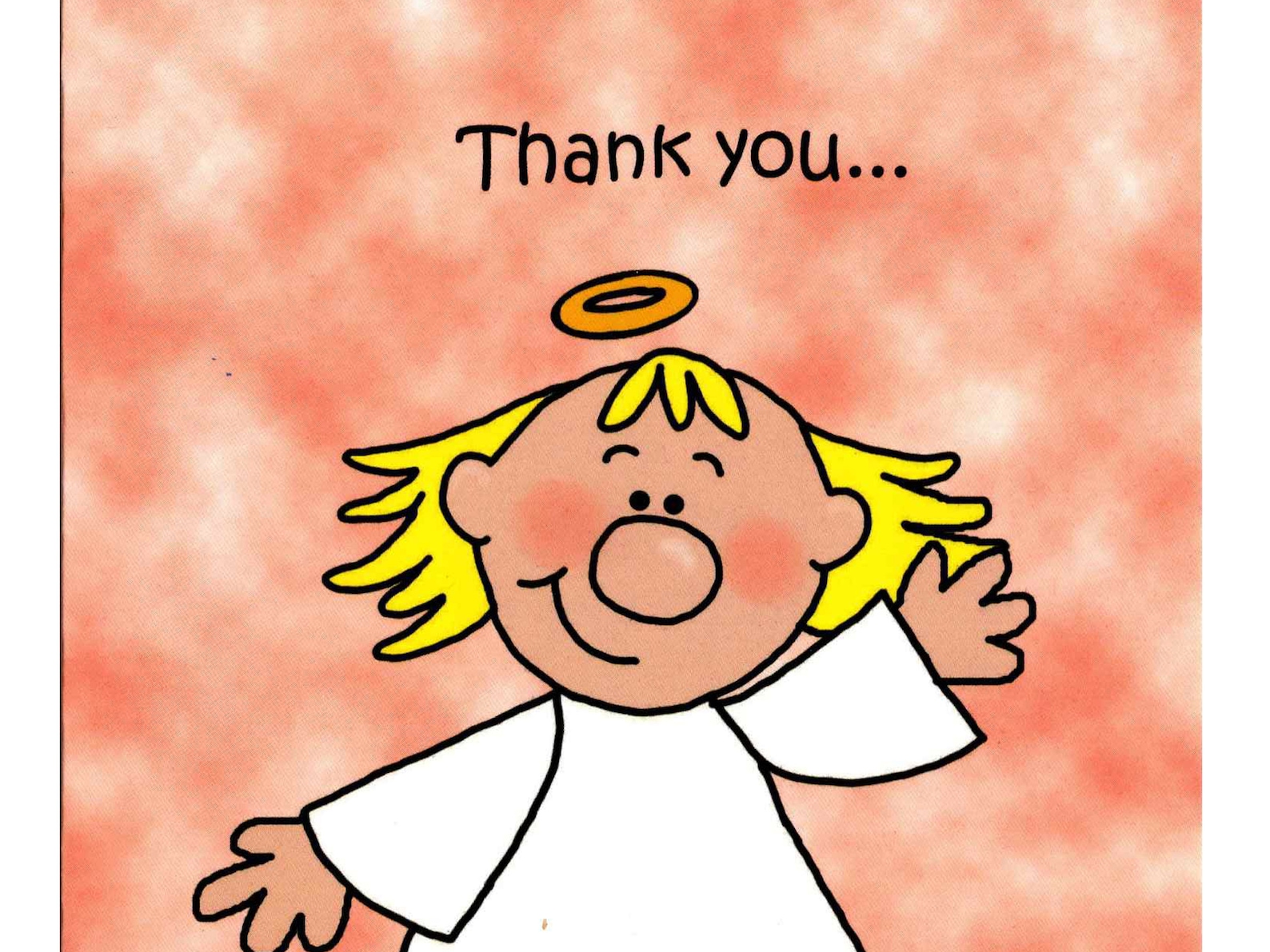 Inside: for Being One of the Angels in My Life! / Thank You Card ...