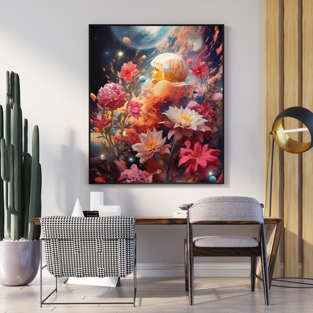 Cosmic Jungle Astronaut Digital AI Art Futuristic - Etsy Cosmic Jungle Astronaut Digital AI Art Futuristic - Etsy