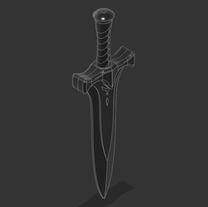 Hololive Nanashi Mumei Dagger STL Files - Etsy