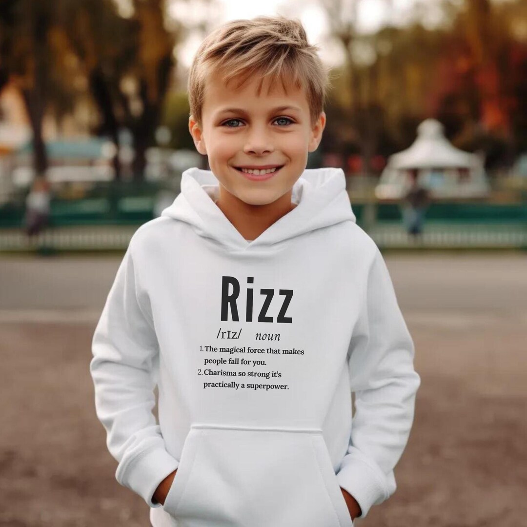 Rizz Youth Size Hoodie, Trendy Shirt, Rizz Definition, Gift for Boys ...