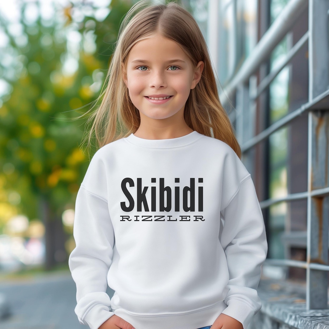 Skibidi Rizzler Youth Size Sweater, Trendy Shirt, Gift for Boys, Gift ...