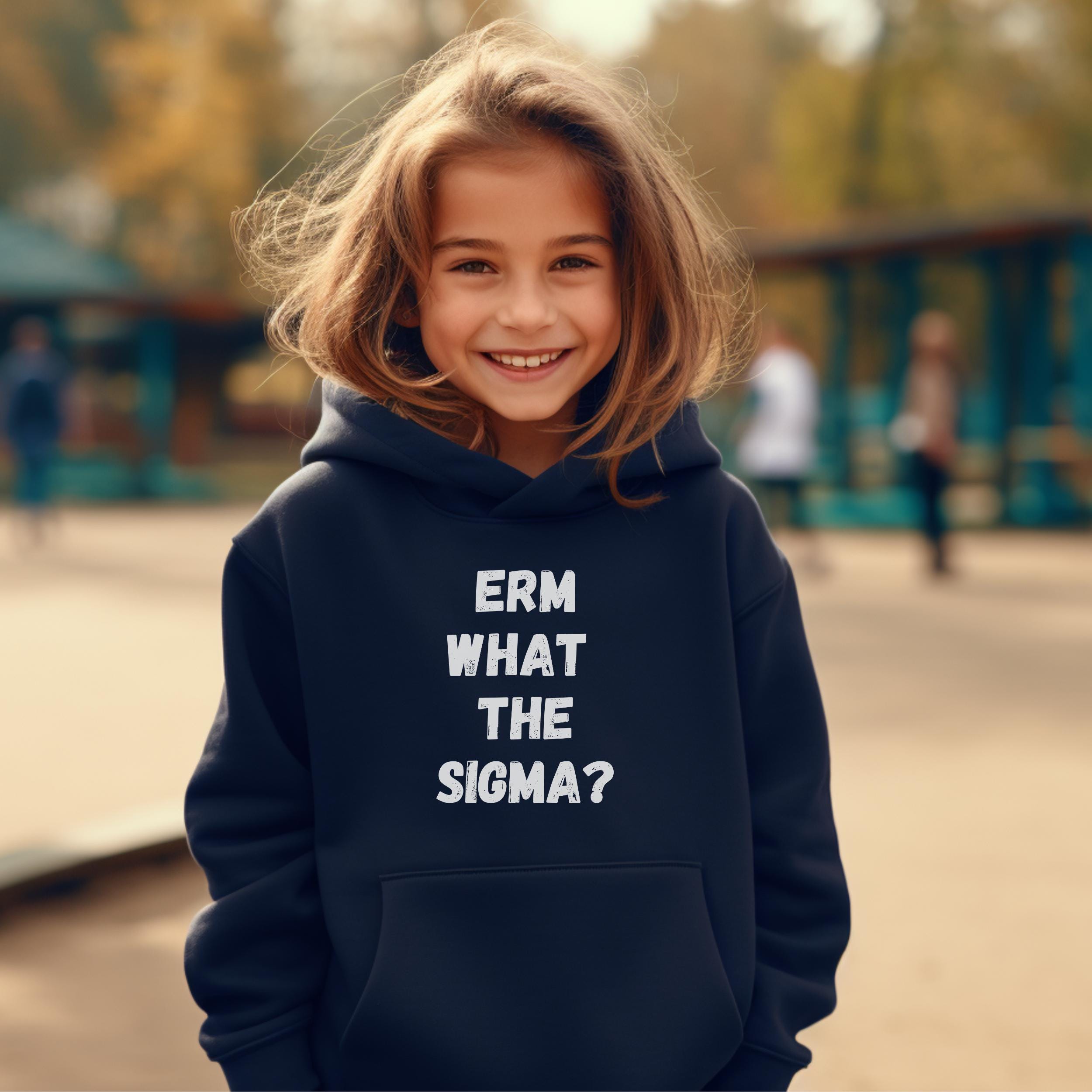 Erm What the Sigma Youth Size Hoodie, Trendy Shirt, Gift for Boys, Gift ...