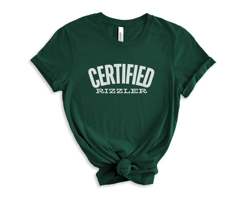 Certified Rizzler White Letters Unisex, Trendy Shirt, Unisex, Gift for ...