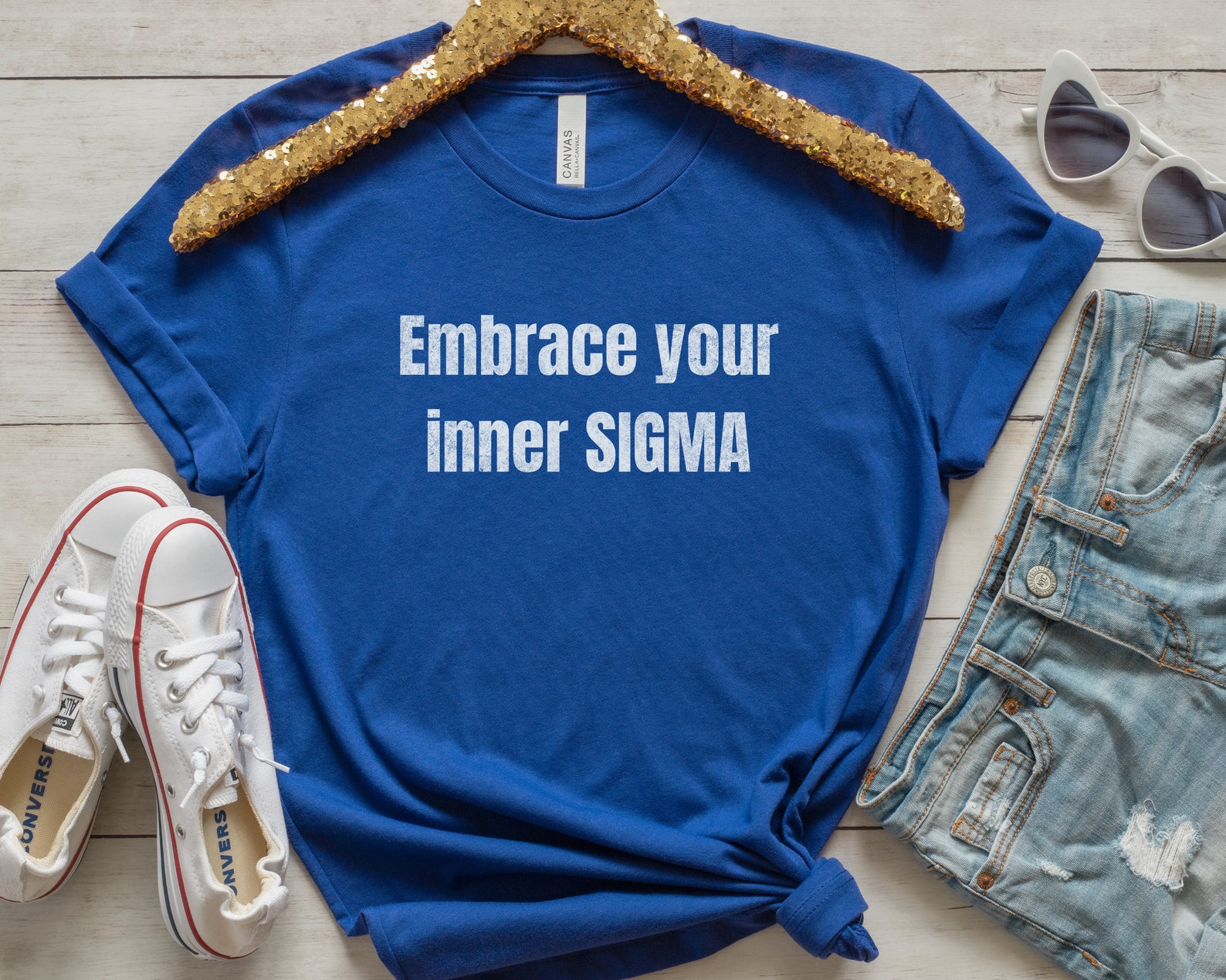 Embrace Your Inner Sigma White Letters, Trendy Shirt, Unisex, Gift for ...