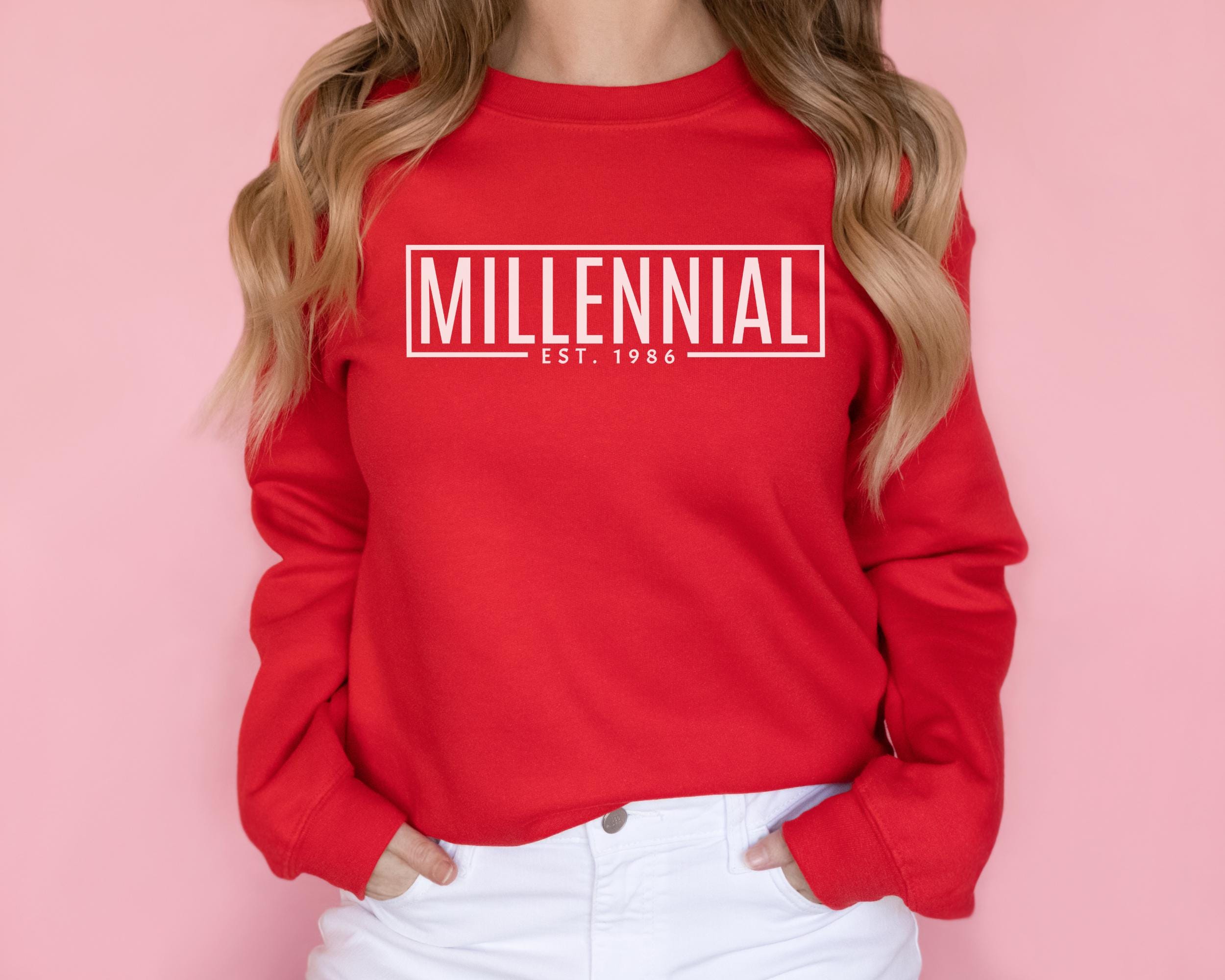 Millennial Custom Shirt, Personalized Est Year Shirt, Custom Birthday ...