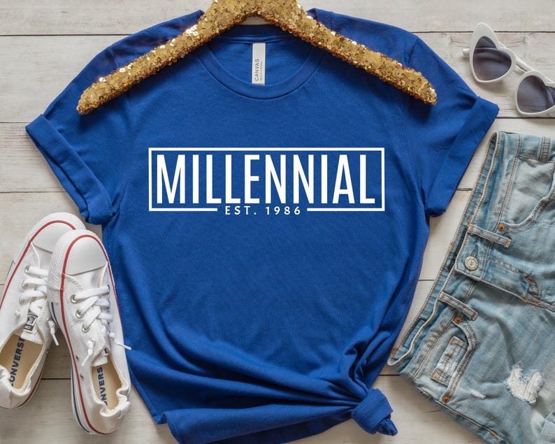 Millennial Custom Shirt, Personalized Est Year Shirt, Custom Birthday ...