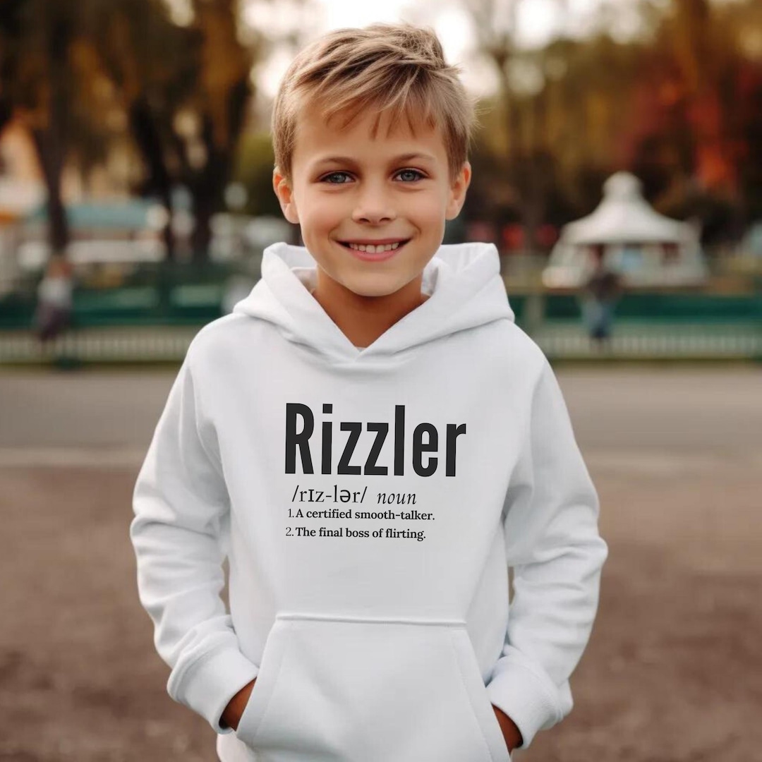 Rizzler Youth Size Hoodie, Trendy Shirt, Rizzler Definition, Gift for ...