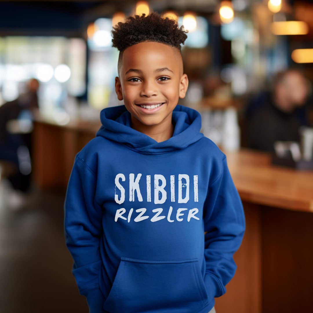 Skibidi Rizzler Youth Size Hoodie, Trendy Hoodie, Gift for Boys, Gift ...