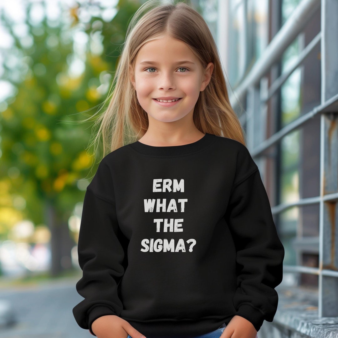 Erm What the Sigma Youth Size Sweater, Trendy Shirt, Gift for Boys ...