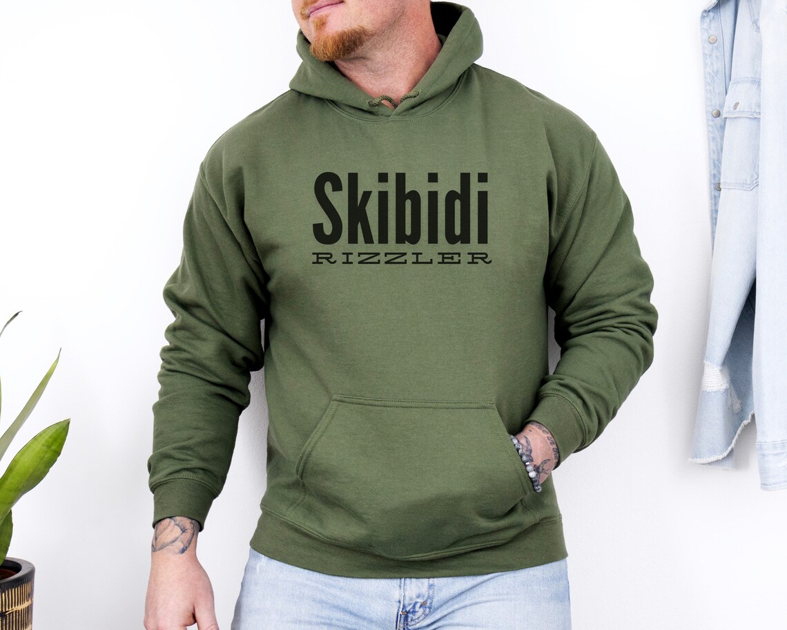 Skibidi Rizzler Unisex Hoodie, Trendy Shirt, Gift for Boyfriend, Gift ...