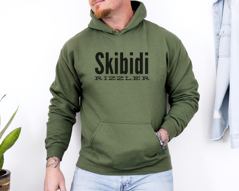 Skibidi Rizzler Unisex Hoodie, Trendy Shirt, Gift for Boyfriend, Gift ...