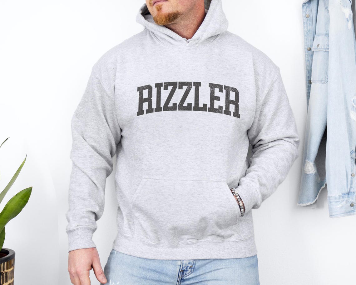 Rizzler Unisex Hoodie, Trendy Sweatshirt, Gift for Boyfriend, Gift for ...
