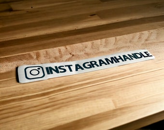 Custom Instagram Handle Decal - Etsy