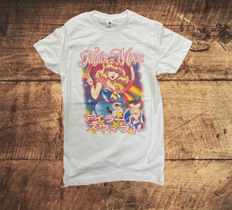 Taylor Moon T Shirt, White Tee, Graphic Tee Shirt, Taylor Moon, Fashion ...