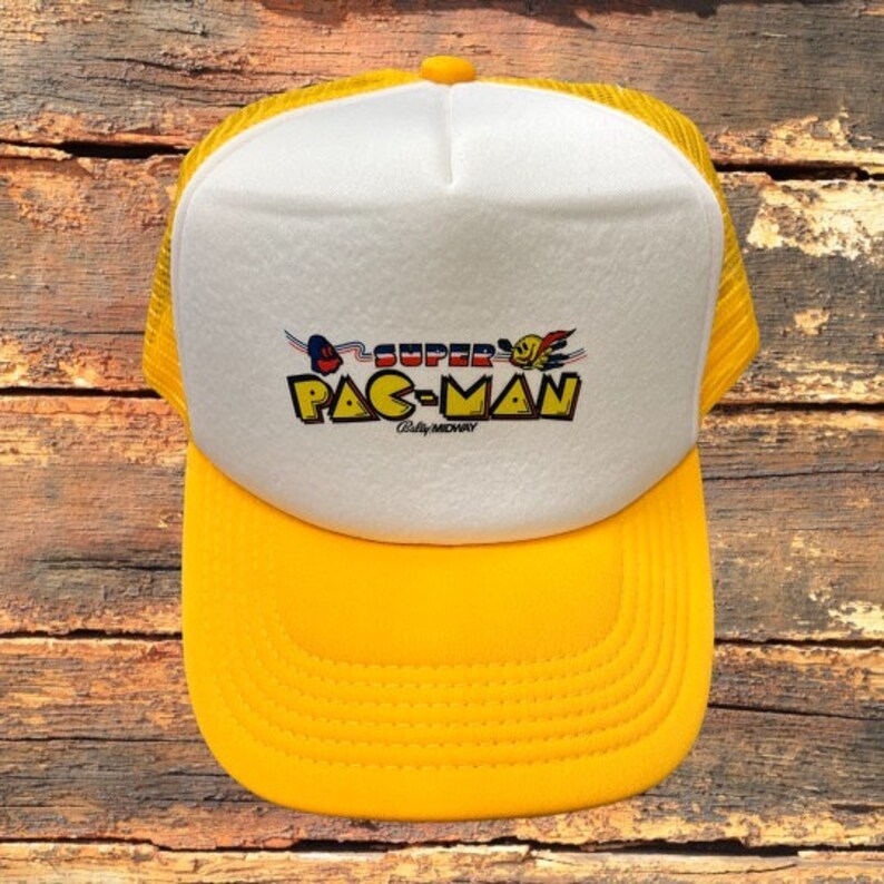 Pac Man, Pac Man Hat, Trucker Hat, Summer Fashion, Headwear Accessories ...