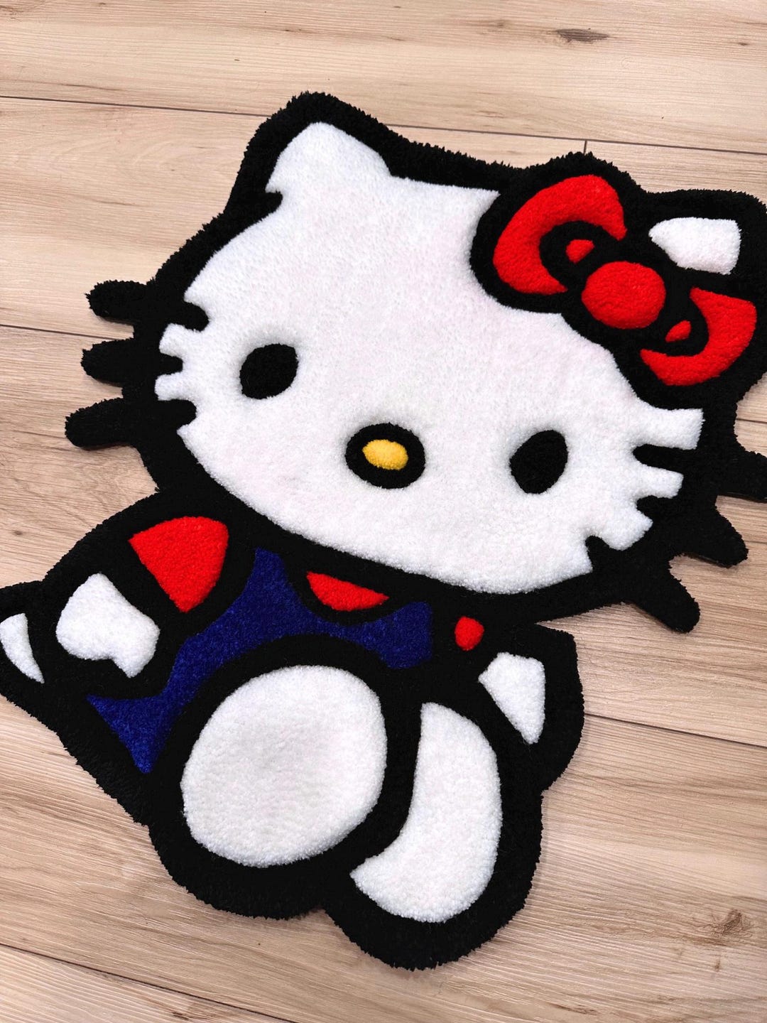 Kawaii Cat Tufted Rug, Handmade Custom Rug, Rug Gift for Christmas ...