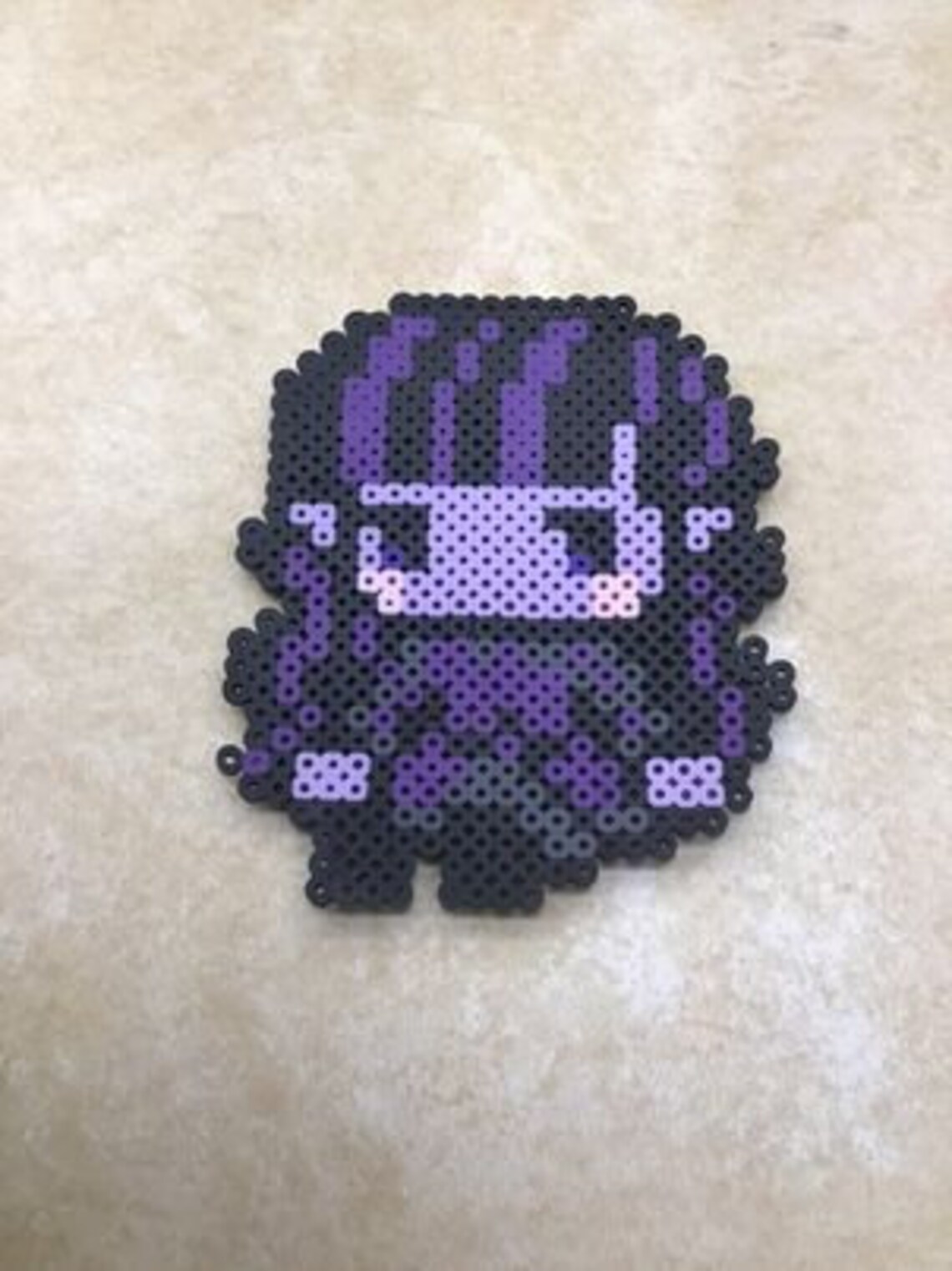 Monster Girl Vampire purple Perler - Etsy
