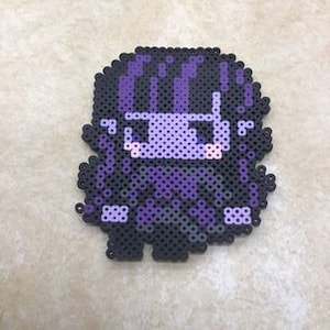 Monster Girl Vampire purple Perler - Etsy