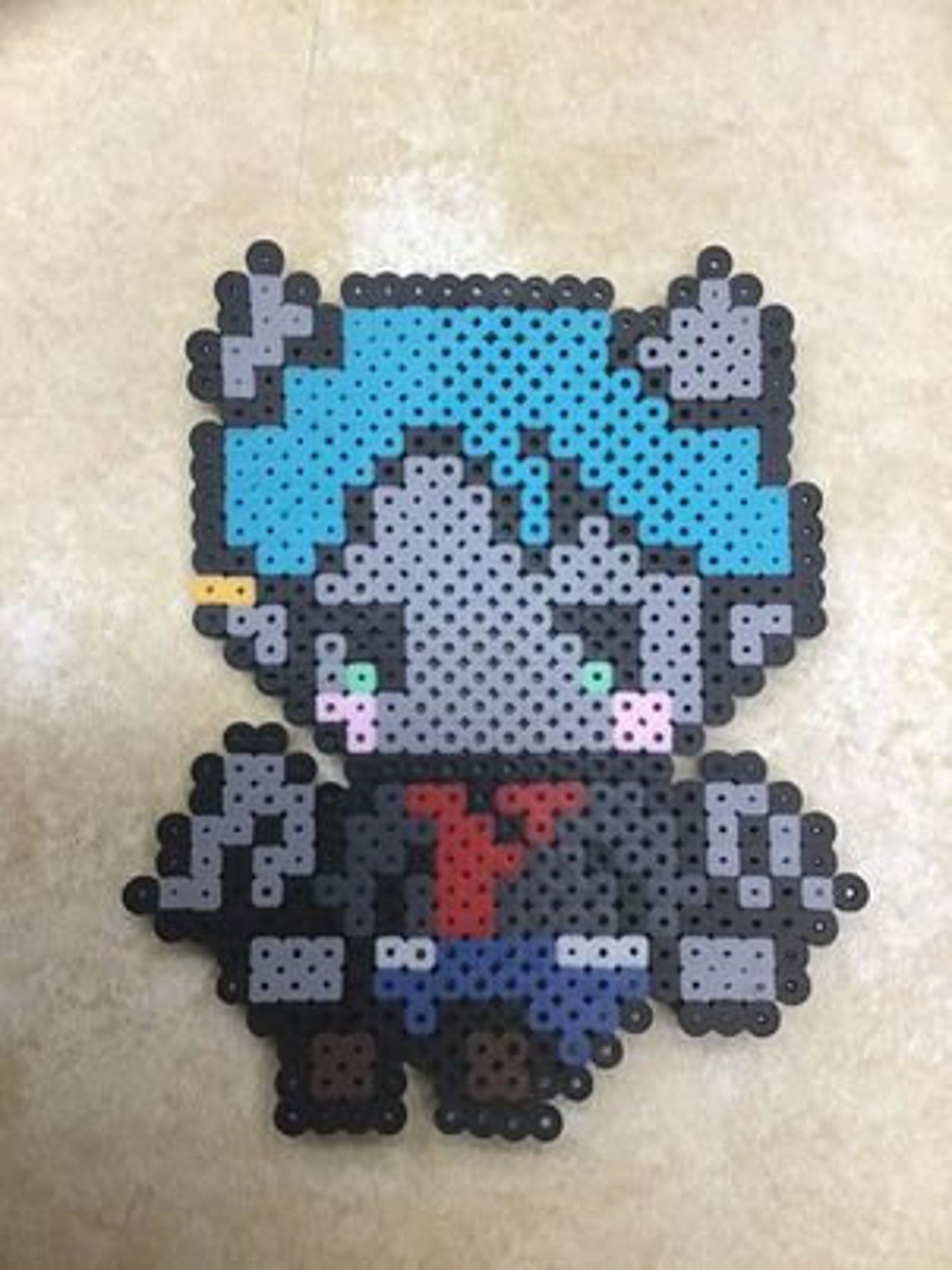 Monster Girl Gargoyle boy Perler - Etsy