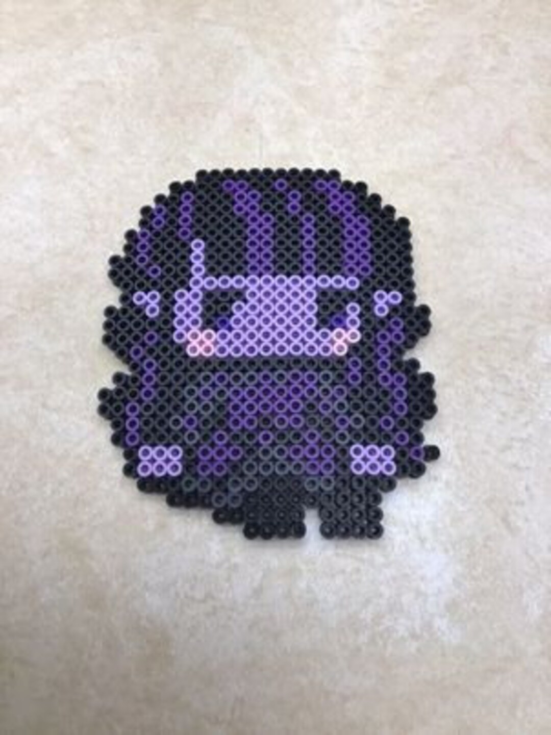Monster Girl Vampire purple Perler - Etsy