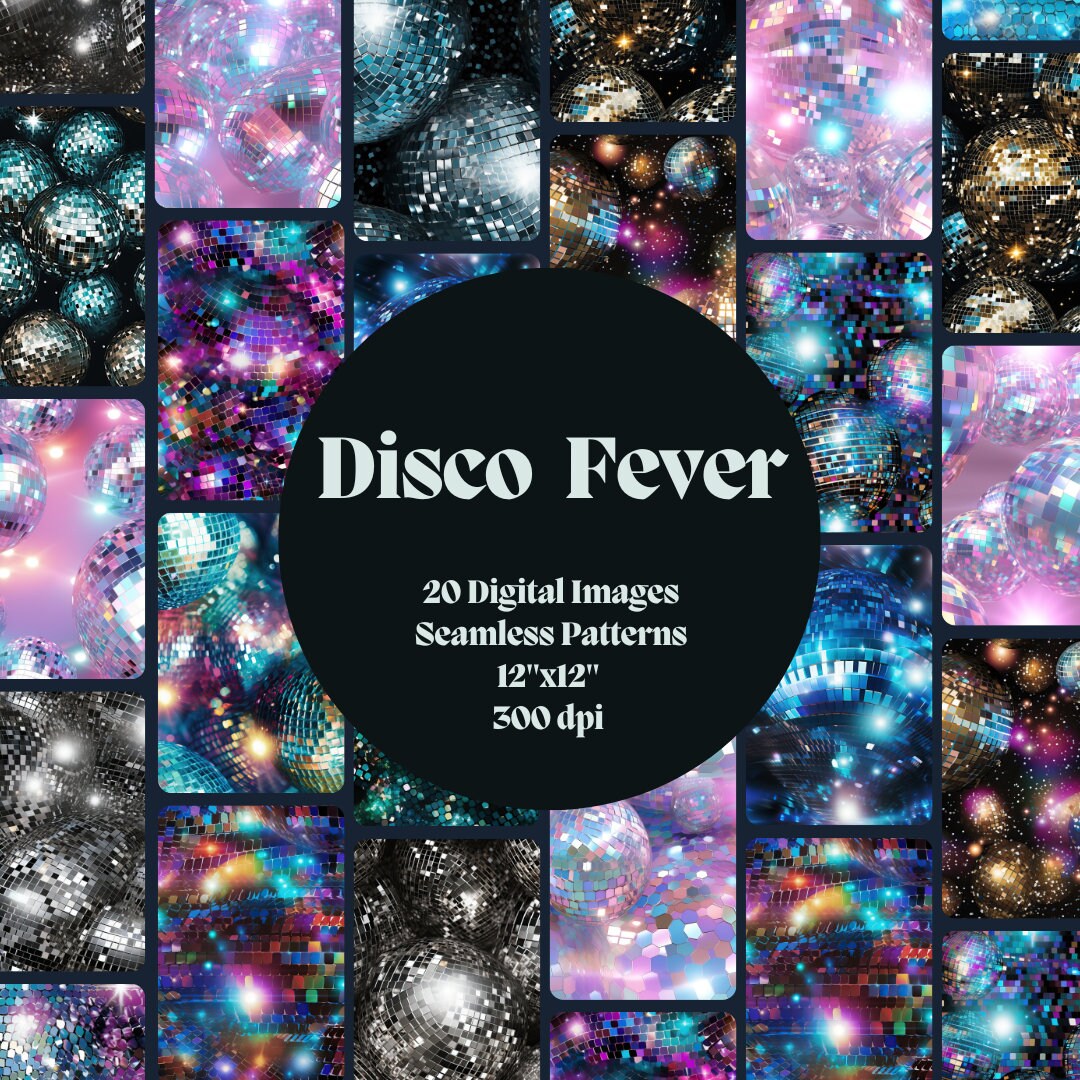 Disco Fever - Seamless / Pattern (disco Ball Printable Paper ...