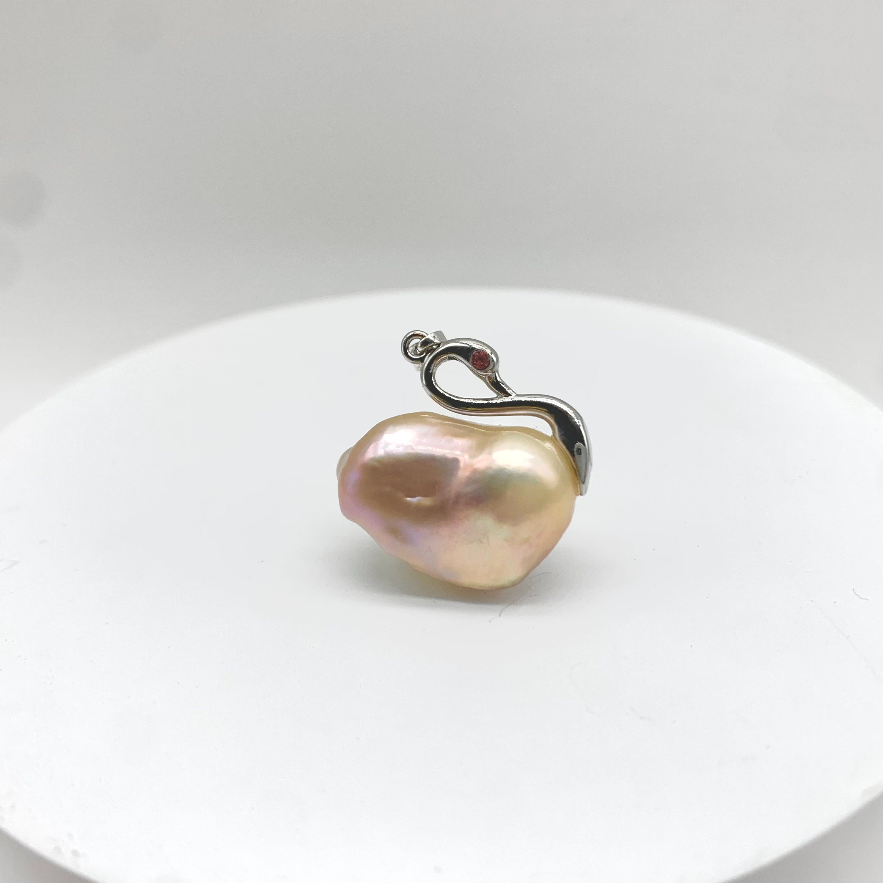 Natural Baroque Pearl Necklace Pendant,swan Pearl Pendant,free Necklace ...
