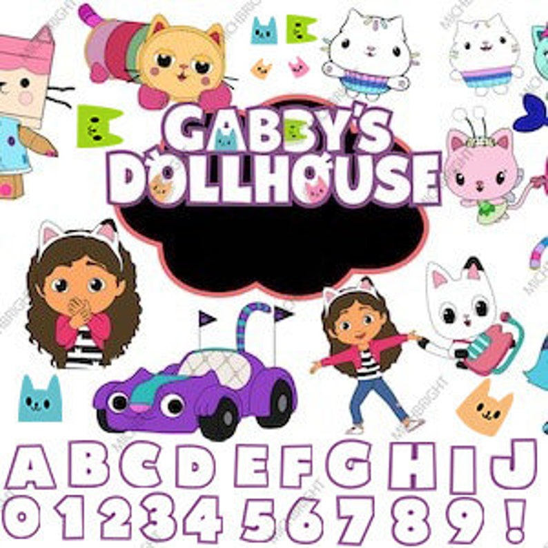 Gabbys Dollhouse Svg Png Bundle Gabbys Dollhouse Font Svg - Etsy UK