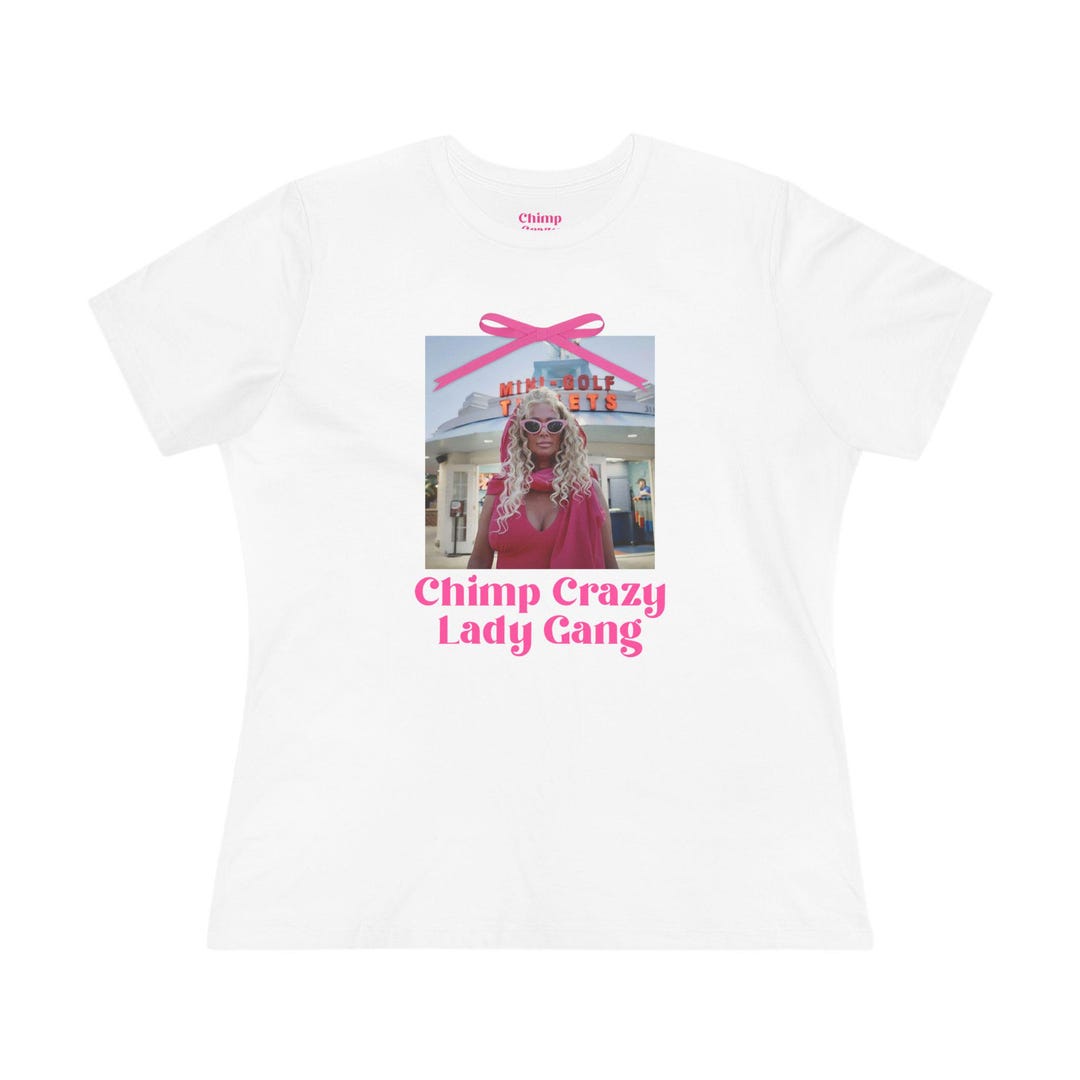 Chimp Crazy Lady Gang Women's Cotton Tee - Etsy