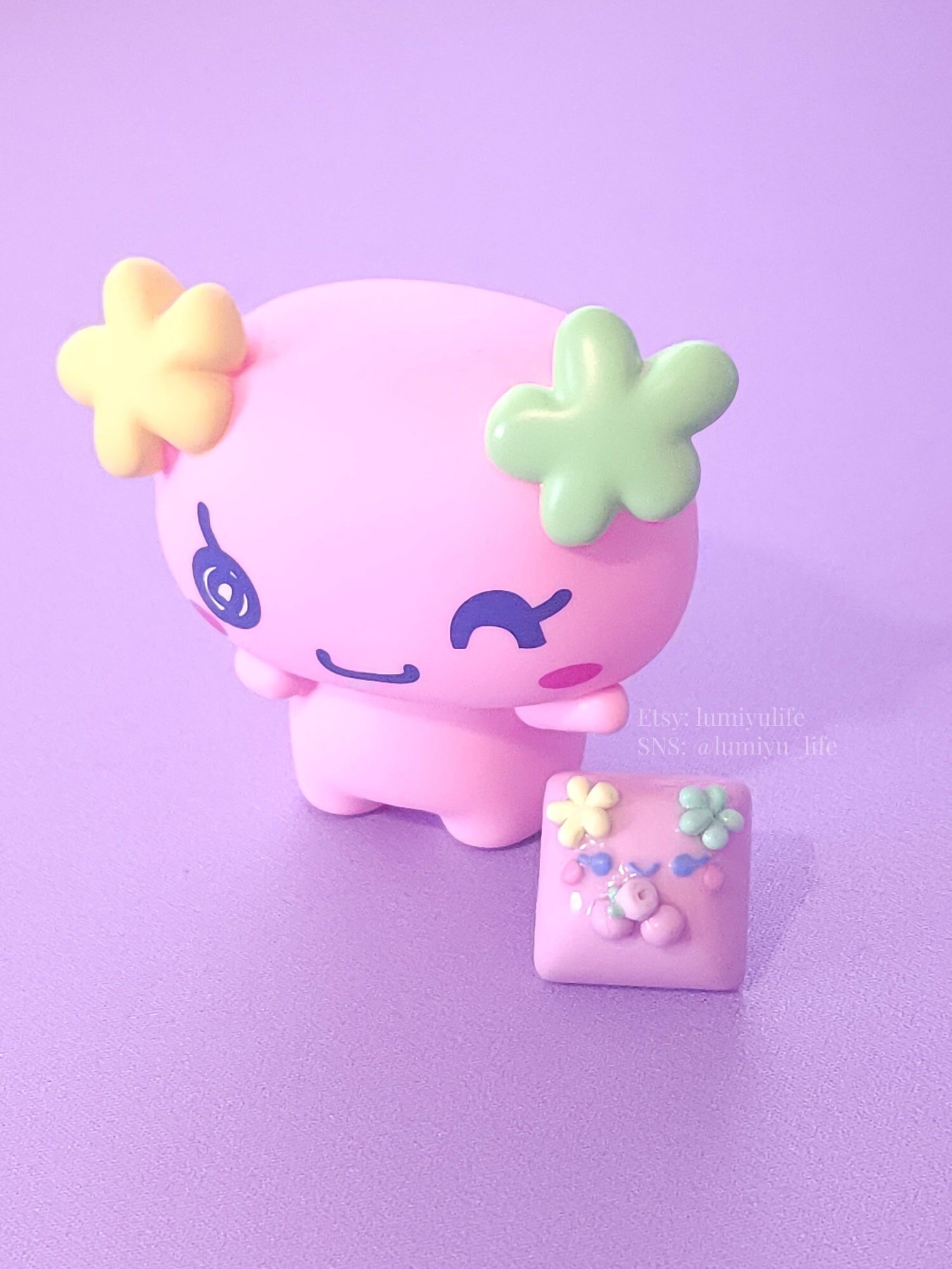 Violetchi Keycap Artisan Keycap for Mechanical Keyboard Tamagotchi ...