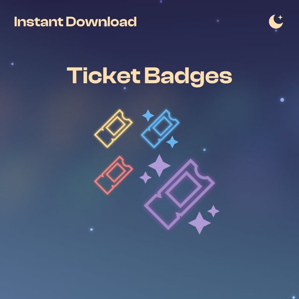 Twitch Ticket Badges - Etsy