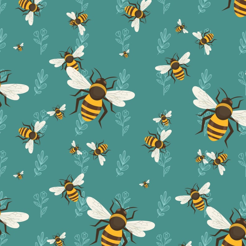 Honeybee Digital Paper - Etsy