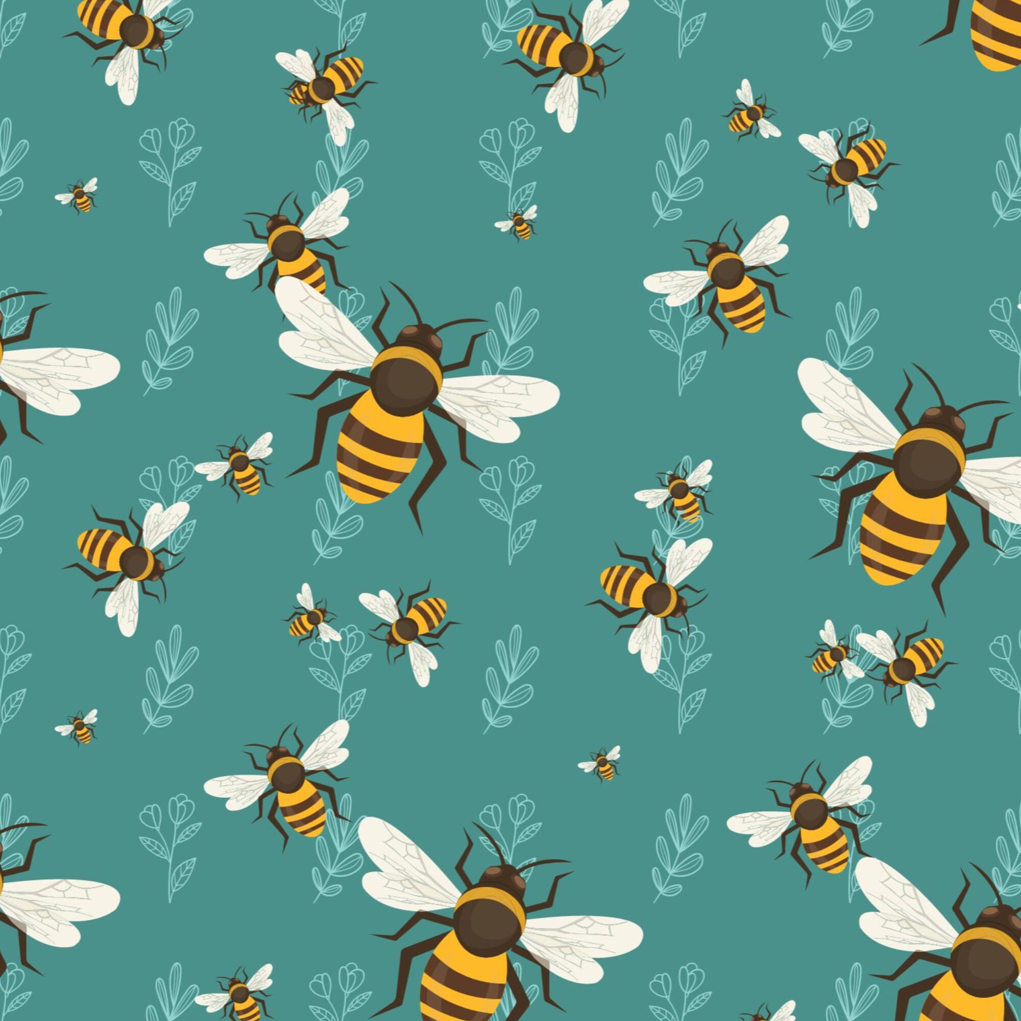 Honeybee Digital Paper - Etsy
