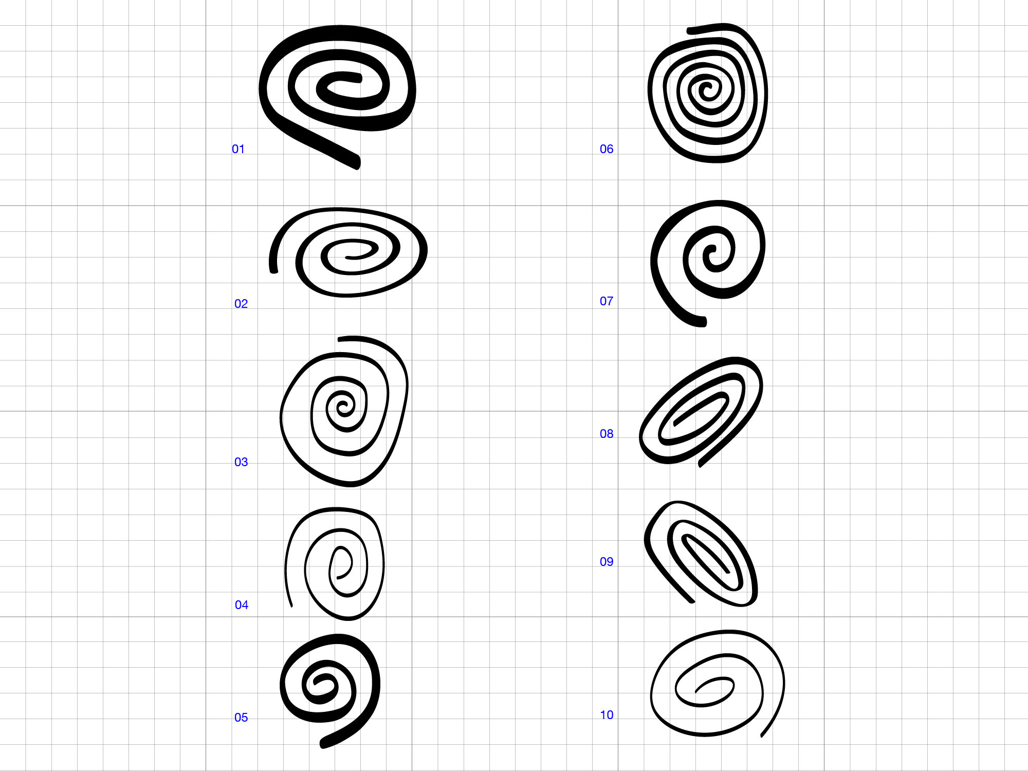 20 Spirals SVG Bundle Spiral SVG for Cricut Cut File - Etsy Australia