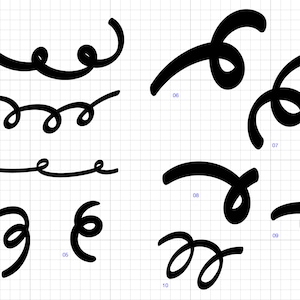 20 Squiggles SVG Bundle - Squiggles SVG for Cricut - Cut File - Digital ...